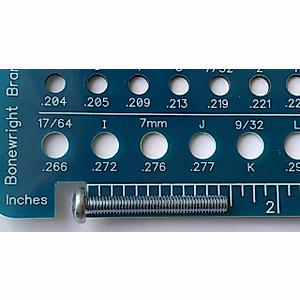 Holistic Drill Bit Gauge - 3 Drill Bit Gauges in One