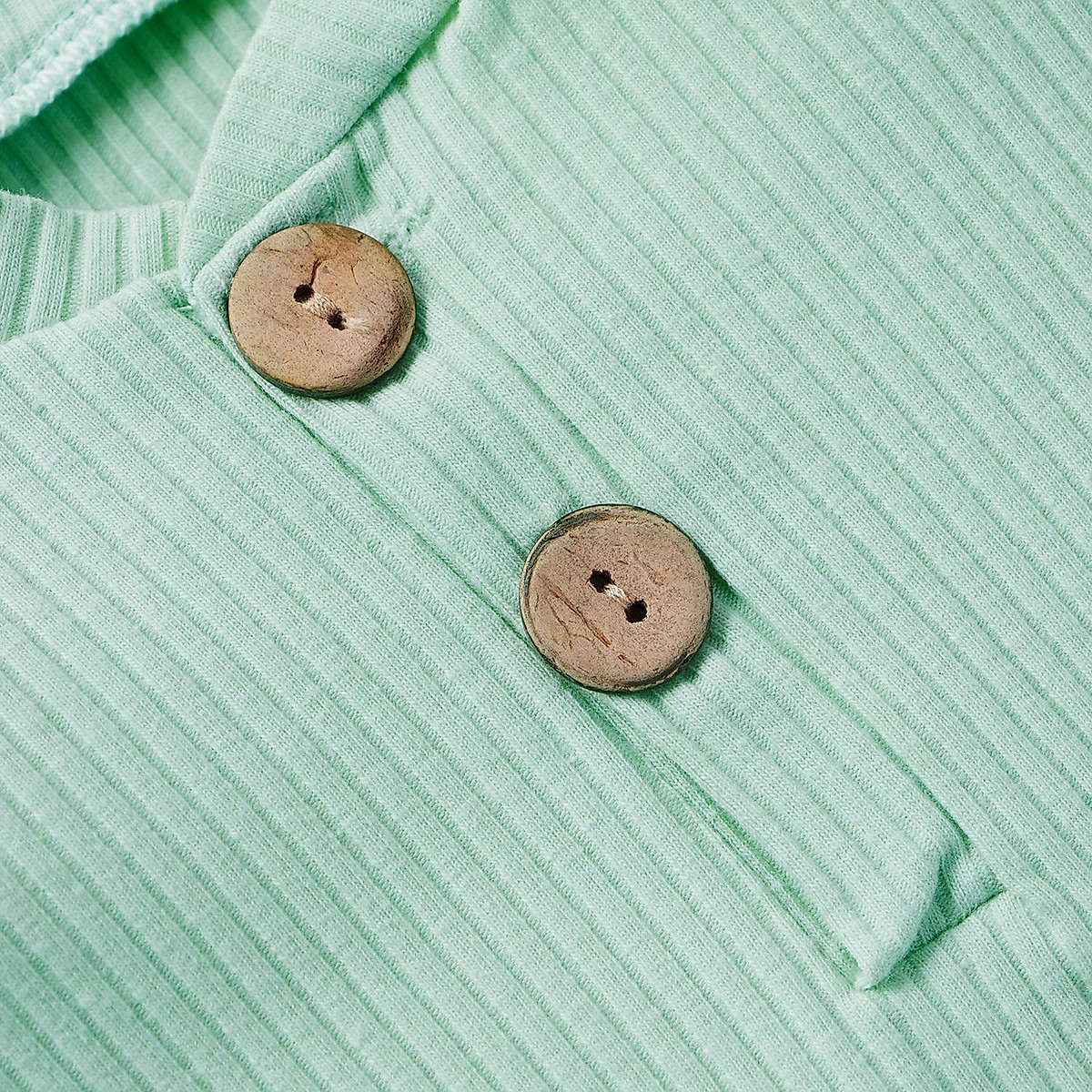 Meiweileya Newborn Baby Boy Girls Clothes Solid Ribbed Short Sleeve Romper Shorts Set Summer Outfits (Light Green, 0-3 Months)