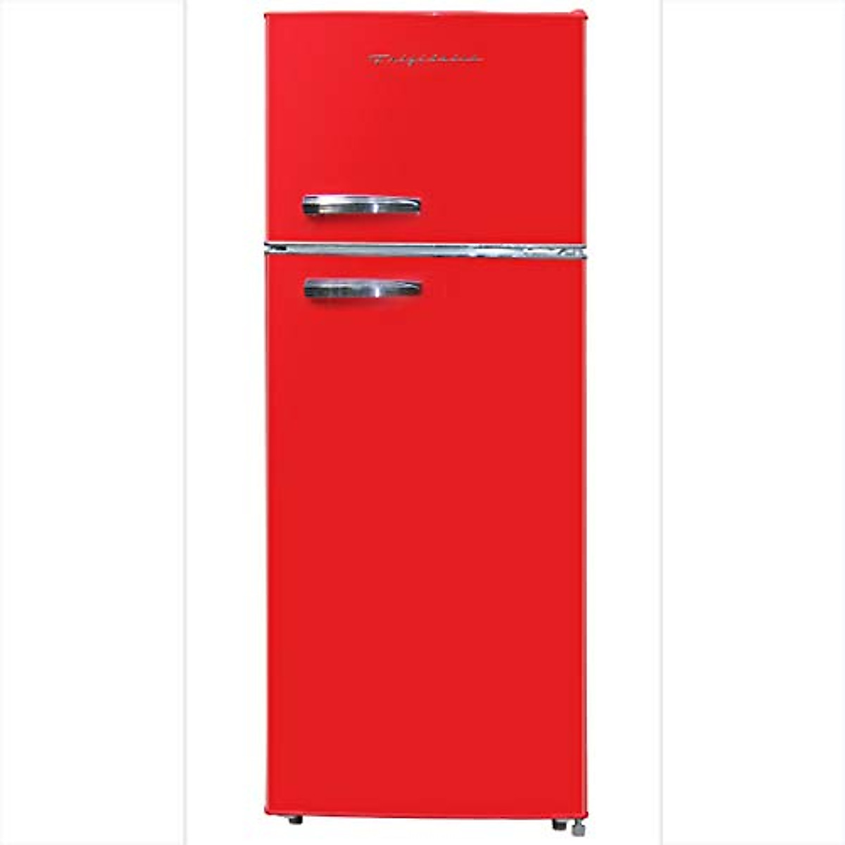Frigidaire EFR753-Red, 2 Door Apartment Size Refrigerator with Freezer, 7.5 cu ft, Retro, Red