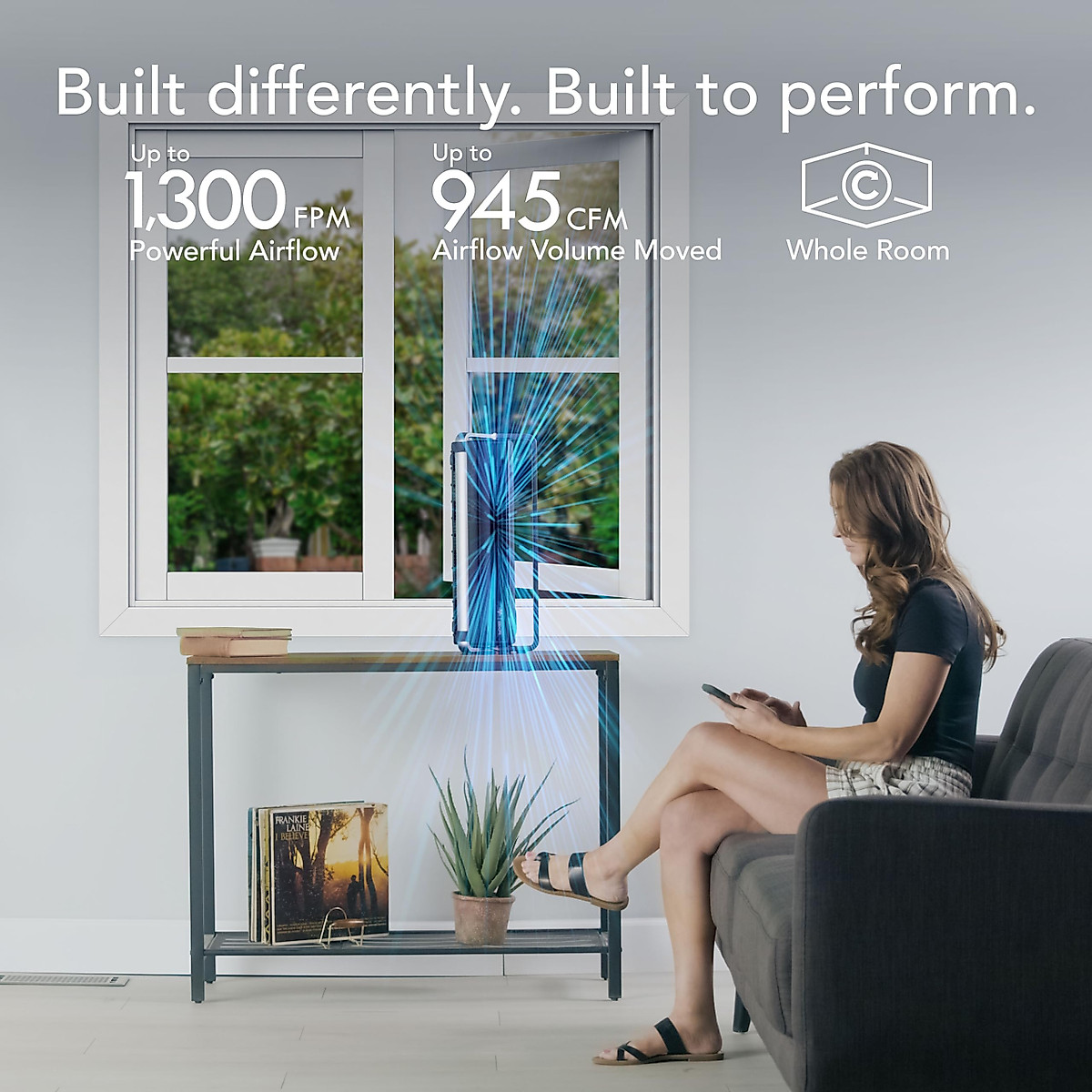 Vornado BXR Horizontal and Tower Fan, Multi-position and Multidirectional High Velocity Fan with Carry Handles, 20 Inch