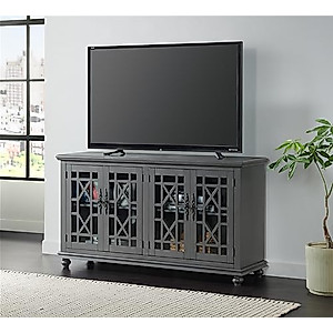 Martin Svensson Home Elegant TV Stand, 63" W x 35" H, Grey