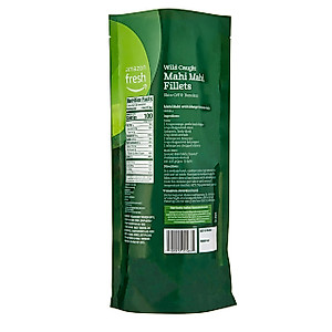 Amazon Fresh, Wild Caught Mahi Mahi Fillets, 1 Lb (Frozen)