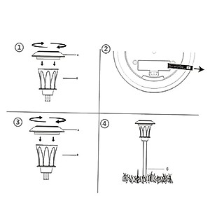 OSALADI Outdoor Decor Yard Light Villa Walkway Patio Lamp LED Warm Lawn Plug Driveway Lighting Outdoor for Solar Garden Outside Lights Night Courtyard Pathway Power Drivewaywarm Solar Lights Outdoor