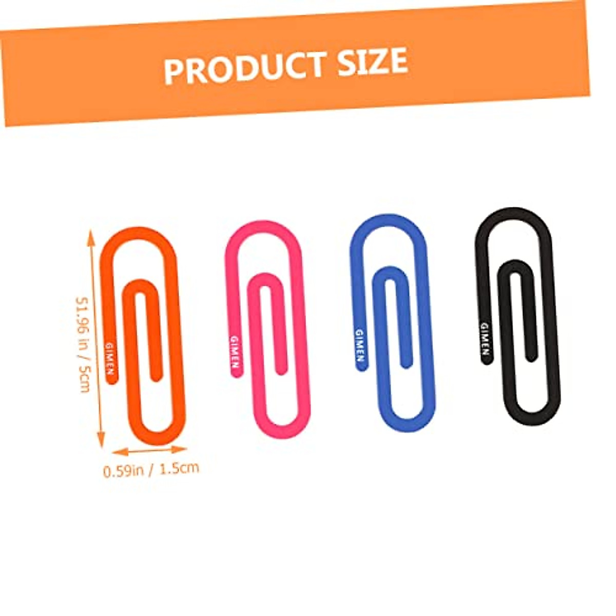 Operitacx 4pcs Paperclip Bookmark Paper Folders Metal Bookmarks Metal Folder Stationery Binder Clips Fun Paper Clips Notice Board Iron Paper Clips Students Paper Clips File Paper Clips