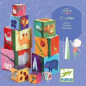 DJECO Nature and Animal Blocks Nest and Stack Set