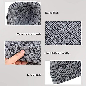 CLAPE TopHeadwear Winter Knit Beanie Hat Warm Skull Ski Hat for Both Men and Women Outfits Accessory