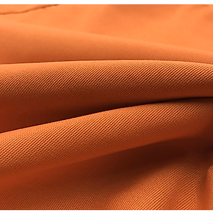 CozyLounge Indoor Outdoor Water Repellent High UV Resistant Patio Chair Cushion Cover (22"x20"x4" (4 Covers), Sunkissed Orange)