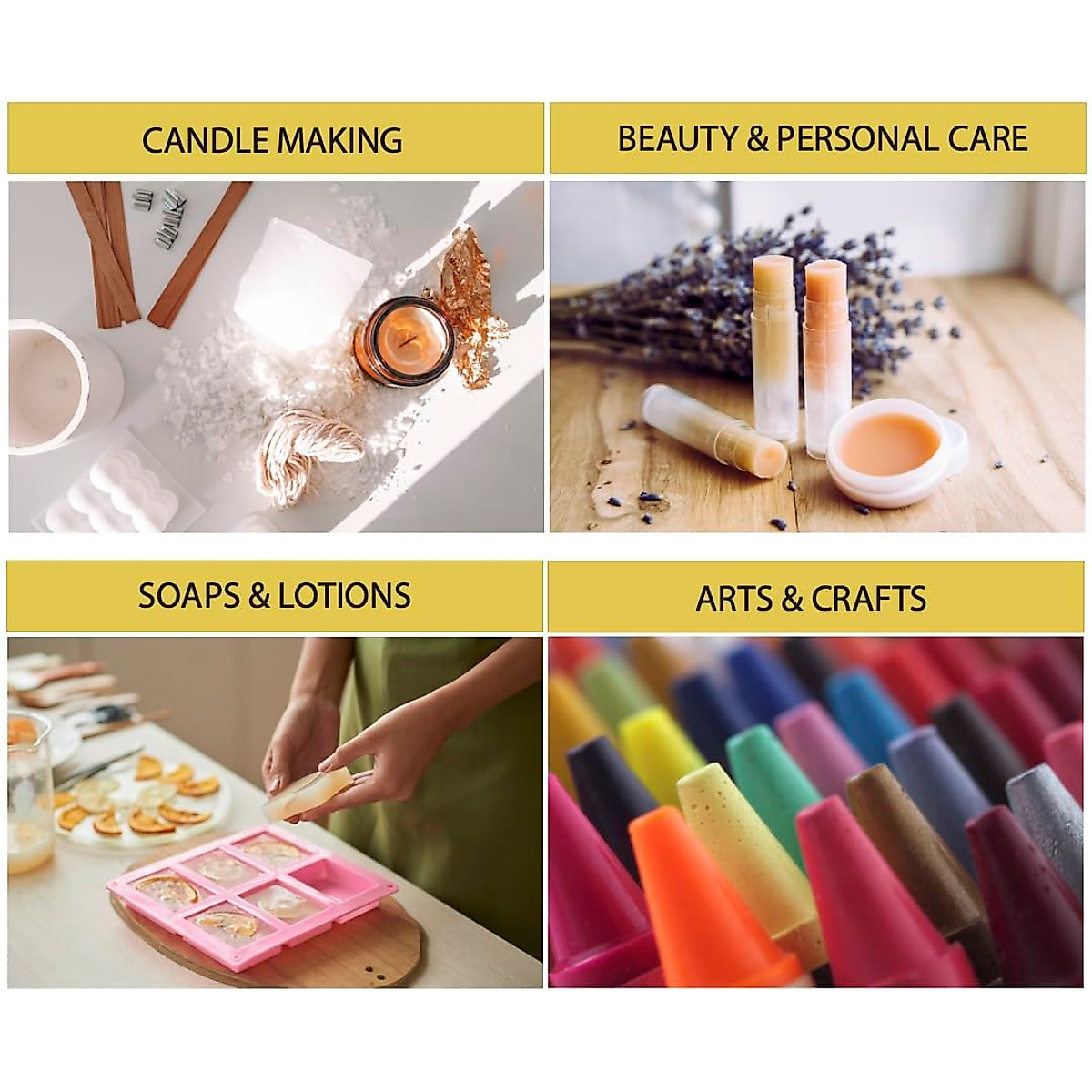 Beesworks Paraffin Wax - 1 lb Refined General Purpose Paraffin Wax - Pure Wax for DIY Candle Making, Canning, Waterproofing, Metal Preservation and More