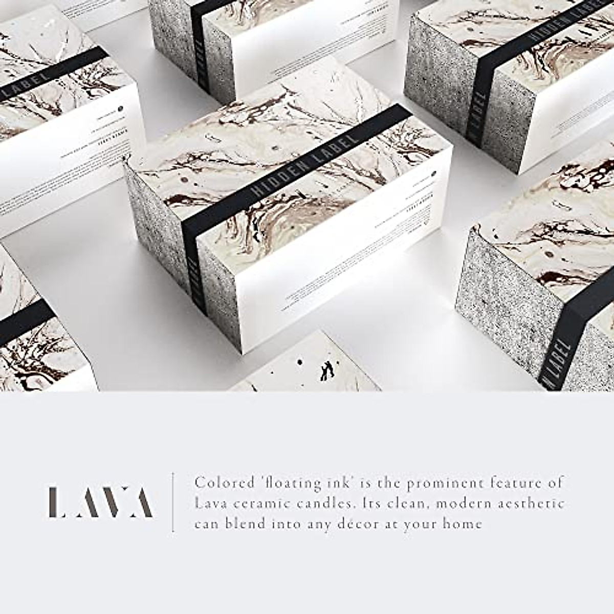 Hidden Label Large Candle,3 Wicks 14.8oz Vanilla Caramel Ceramic Jar Candle,Soy Candles for Home Scented, Candle Gift for Women