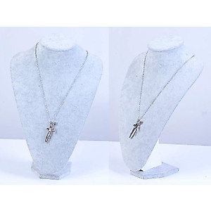 Alilang Antique Fantasy Medieval Renaissance Removable Scabbard Rune Sword Dagger Pendant Necklace