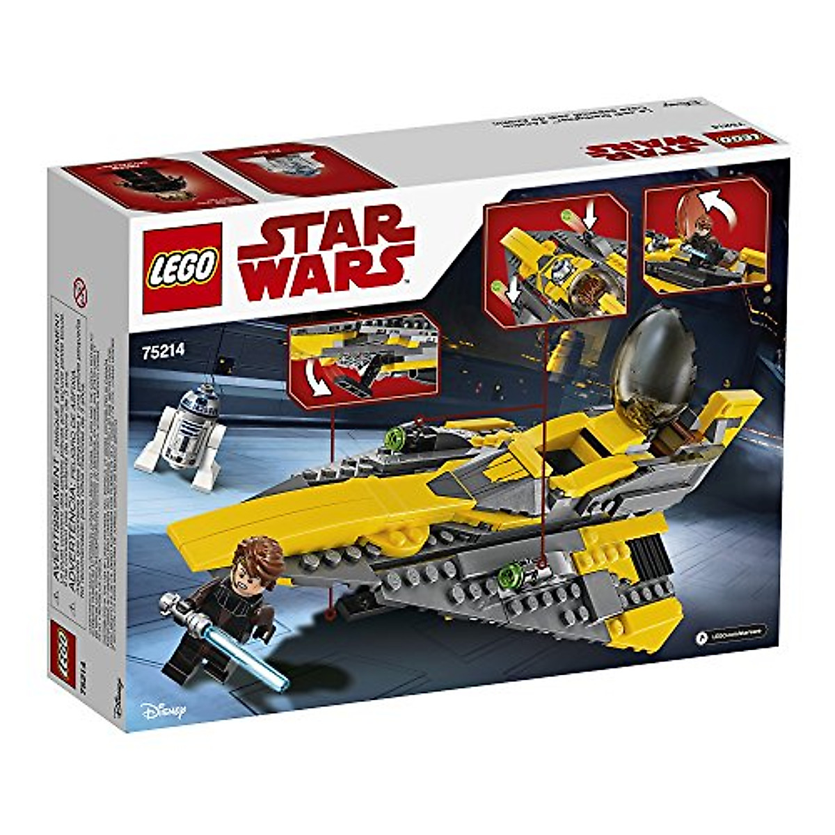 LEGO Star Wars: The Clone Wars Anakin's Jedi Starfighter 75214 Building Kit (247 Pieces)
