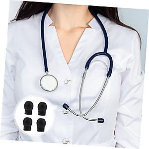 Mobestech 4pcs Earplugs Ear Tips for Stethoscopes Stethoscope Accessories Stethoscope Replacement Earbud Stethoscope Replacement Ear Tips Stethoscope Ear Tips Replacement Ear Beans Gourd PVC