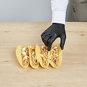 Restaurantware 7.1 Inch x 2.5 Inch Taco Stand 1 Rectangle Taco Rank - Fits 4 Tacos Reversible Silver Stainless Steel Taco Holder Dishwasher Safe For Hard Or Soft Shells