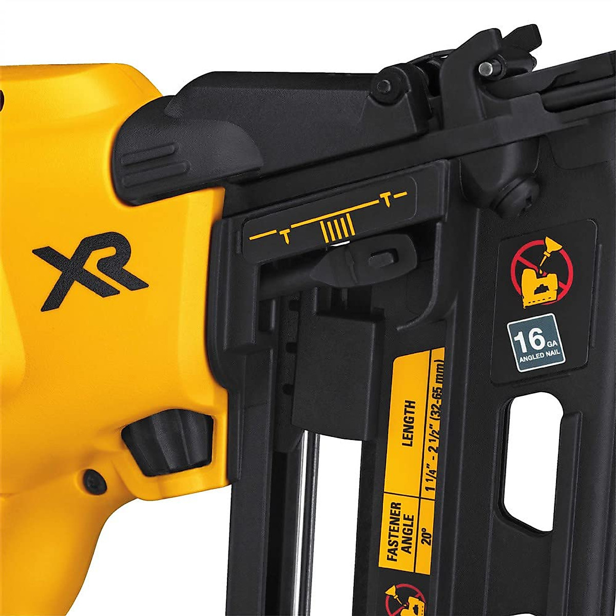 Dewalt DCN660D1R 20V MAX 2.0 Ah Cordless Lithium-Ion 16 Gauge 2-1/2 in. 20 Degree Angled Finish Nailer Kit (Renewed)