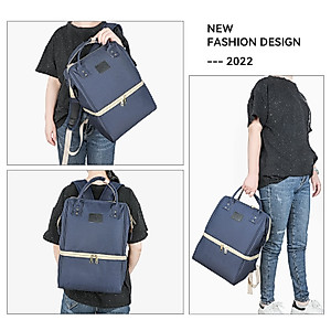 Breast Pump Backpack (Navy Blue)