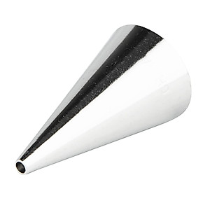 Restaurantware Pastry Tek Piping Tip 1 Round Round Tip For Icing - #3 Corrosion-Resistant Stainless Steel Icing Tip Dishwasher-Safe Decorate Cupcakes Cakes or Cookies