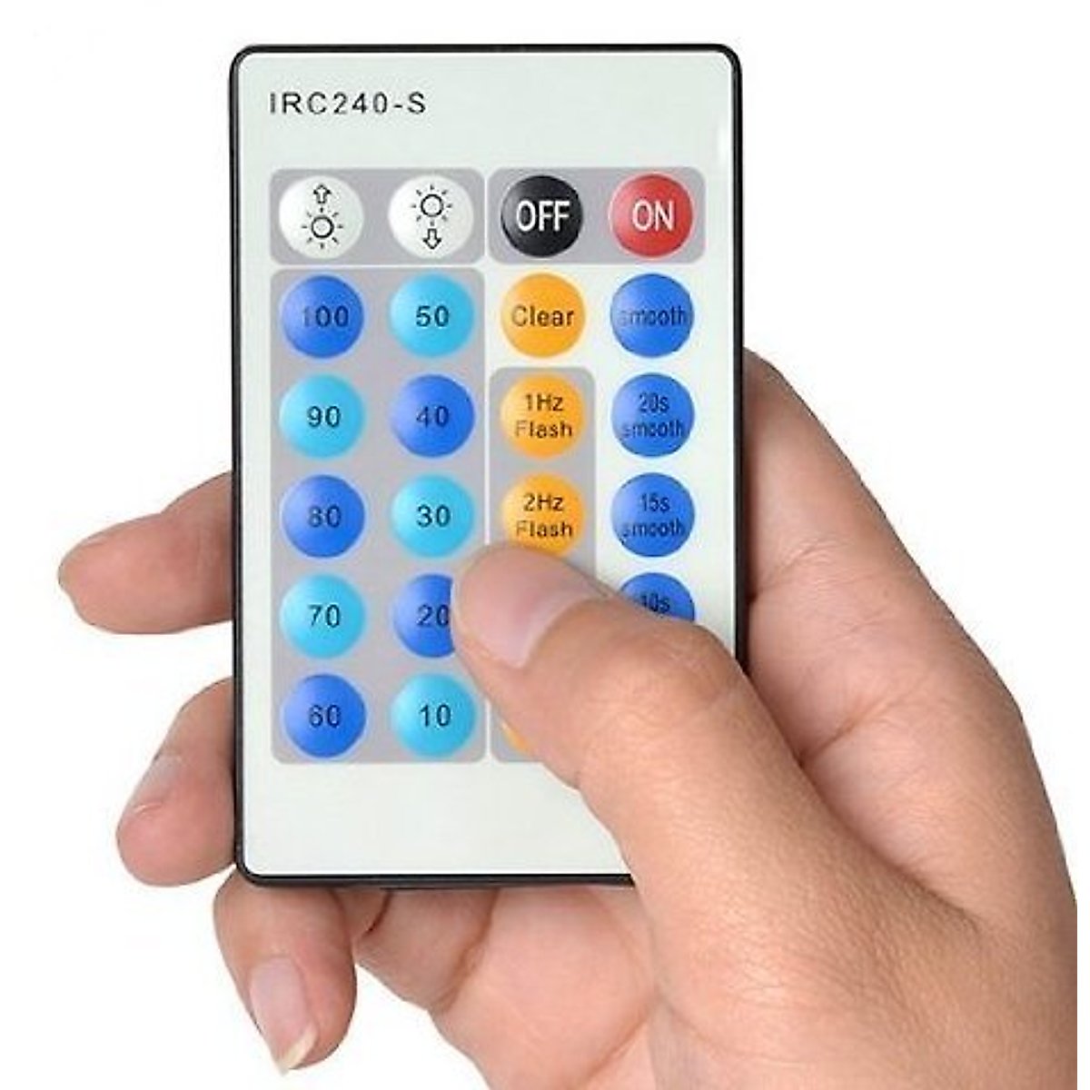 Xking IRC240-S 24 Key IR Remote Led Dimmer Controller for 5050 3528 5630 Single Color Flexible Led Strip Rope Lights Dimmer，12v 6a,DC5.5 * 2.1mm Port