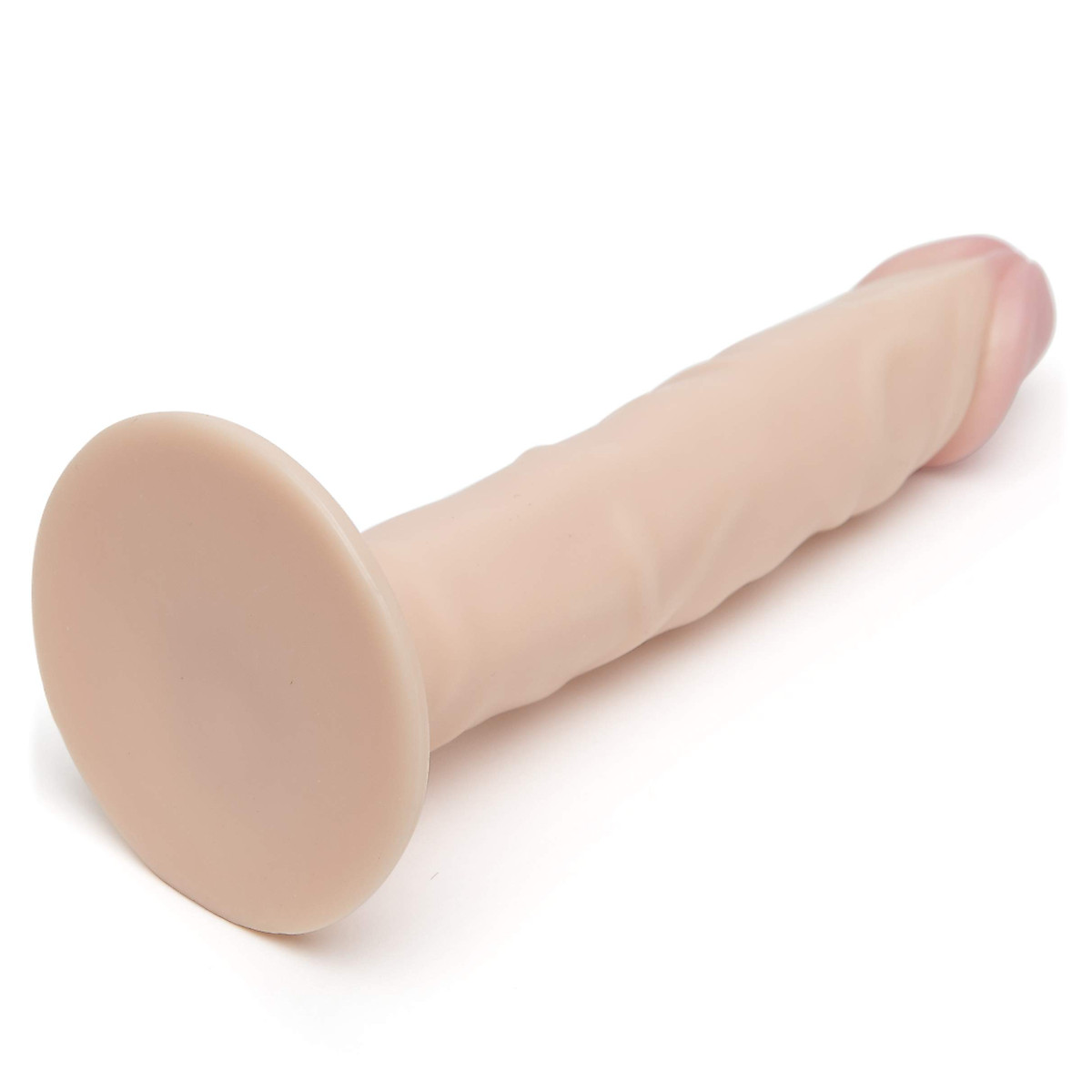 Lovehoney Lifelike Lover Anal Dildo - 6 Inch Realistic Dildo for Men, Women and Couples - Firm Slimline with Suction Cup - Beginner Adult Sex Toy - Waterproof - Flesh Pink