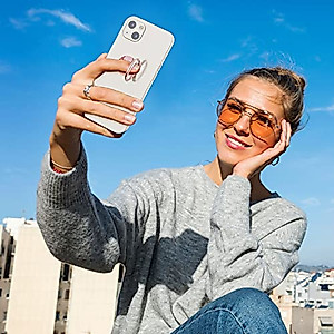 Tbrand Cell Phone Ring Holder, Finger Ring Stand, 360 Degree Rotation Finger Ring Kickstand, Metal Grip Holder for Most Smart Phones, iPhone, Samsung, LG, Sony (Pink)