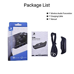 arVin PS5 Controller Bluetooth Adapter for PS5 Accessories, BT 5.1 Wireless Audio Transmitter for PS5 AirPods Sony Bose Earbuds Speakers, Low Latency, One Key Mute, Volume Adjustment, Plug & Play
