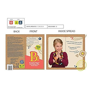 B. toys – Pop Arty! 150 Pcs- Jewlery Making Kit- Creative Pop Snap Bead Set for Kids –DIY Craft Jewelry Making Kit –Necklaces, Rings, Bracelets – 4 Years +