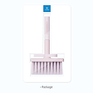 Hagibis Cleaning Soft Brush Keyboard Cleaner 5-in-1 Multi-Function Computer Tools Kit Corner Gap Duster Keycap Puller Remover for PC Laptop Airpods Pro Camera Lens (Pink)