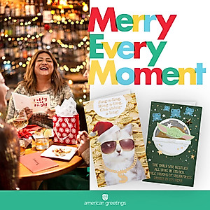 American Greetings Holiday Thank you Cards with Envelopes, Red Snowflakes (25-Count)