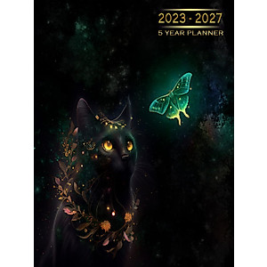 2023-2027 Five Year Planner: Monthly Calendar Organizer, Professional and Elegant Cover
