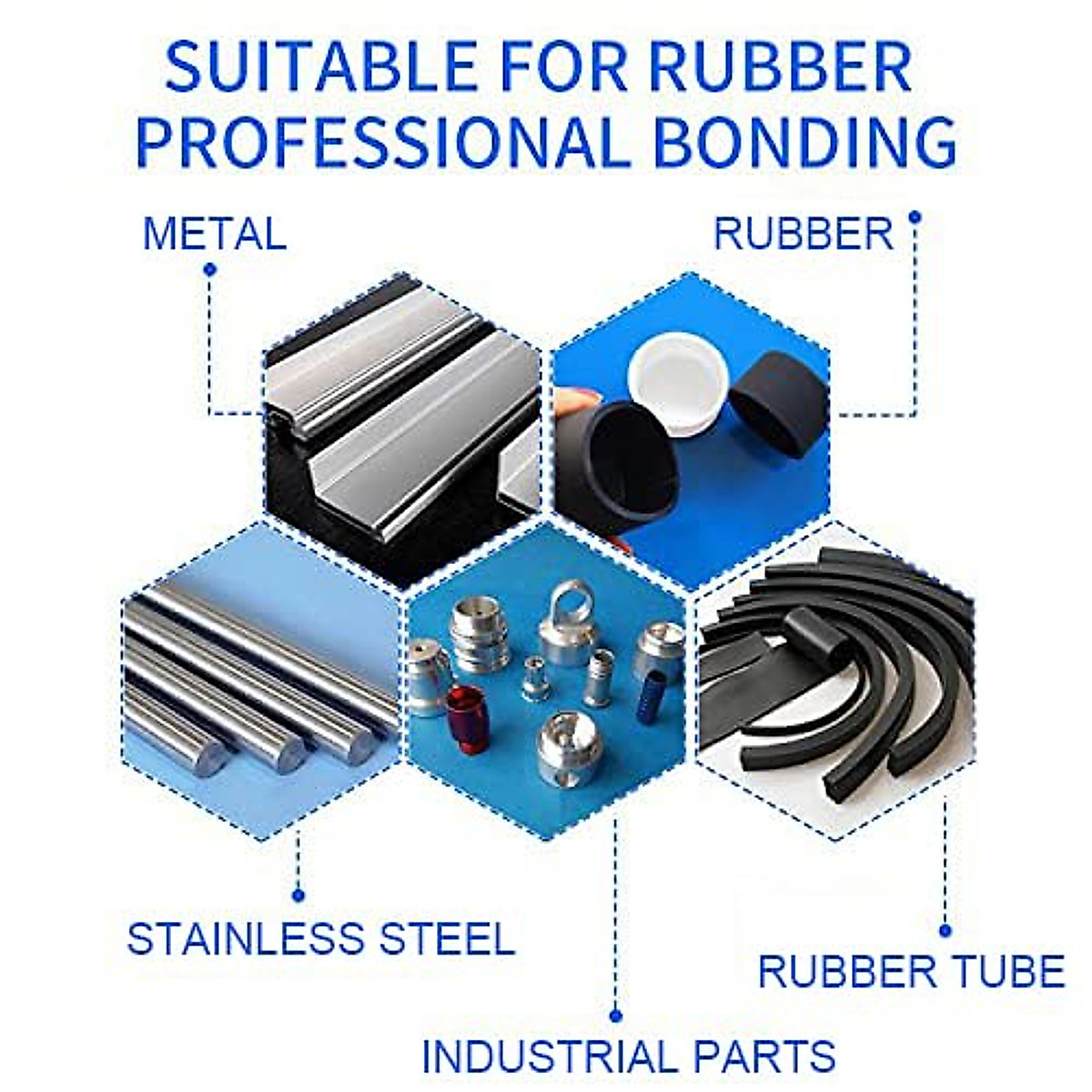 Rubber glue, rubber adhesive, for bonding rubber and rubber, rubber and other material. Instant super glue for Rubber, Tire, Boots, Belt, DIY Crafts, Rubber Edge, Rubber Tube, Rubber Product