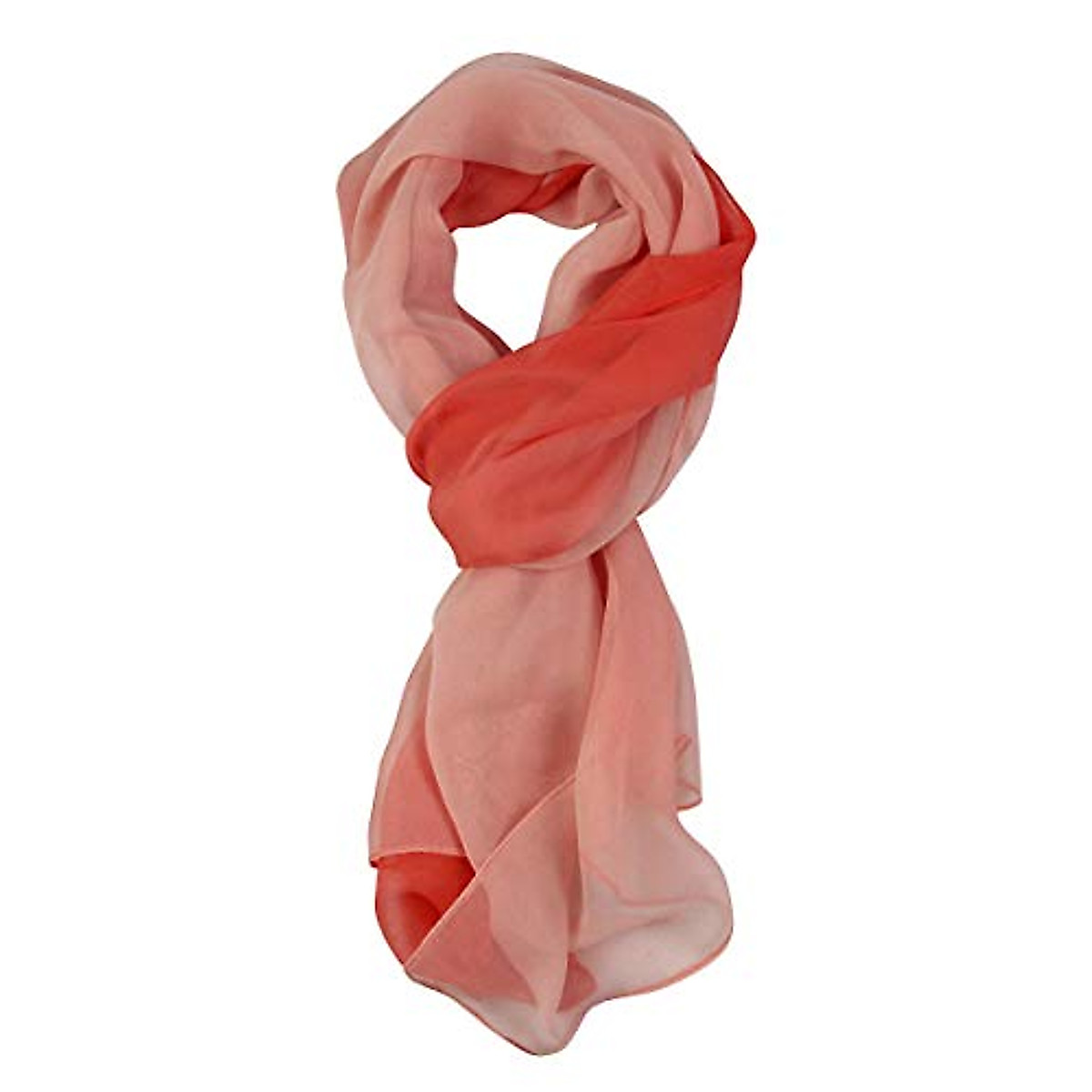 PANTONIGHT Women's Multicolor Chiffon Scarf Watermelon Shaded Colors lightweight Scarf (COL 707)