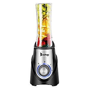 Personal Blender for Shakes, Portable Smoothie Makers, Food Prep,and Frozen Blending with 120V Voltage 350-Watt Base,600ml Mini Travel Blender Juicer for Kitchen