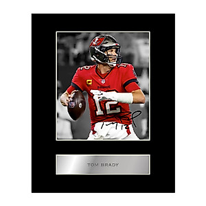 Tom Brady Pre Printed Signature Signed Mounted Photo Display #22 Printed Autograph Picture