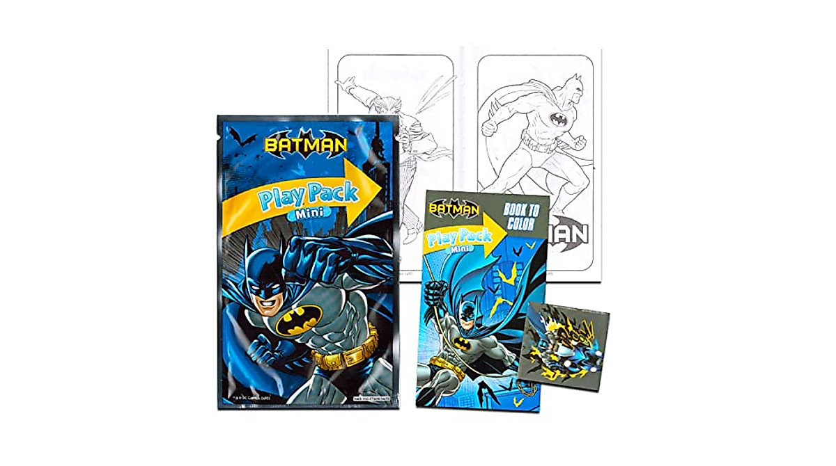 Batman Mini Party Favors Set - 24 Fun Play Packs