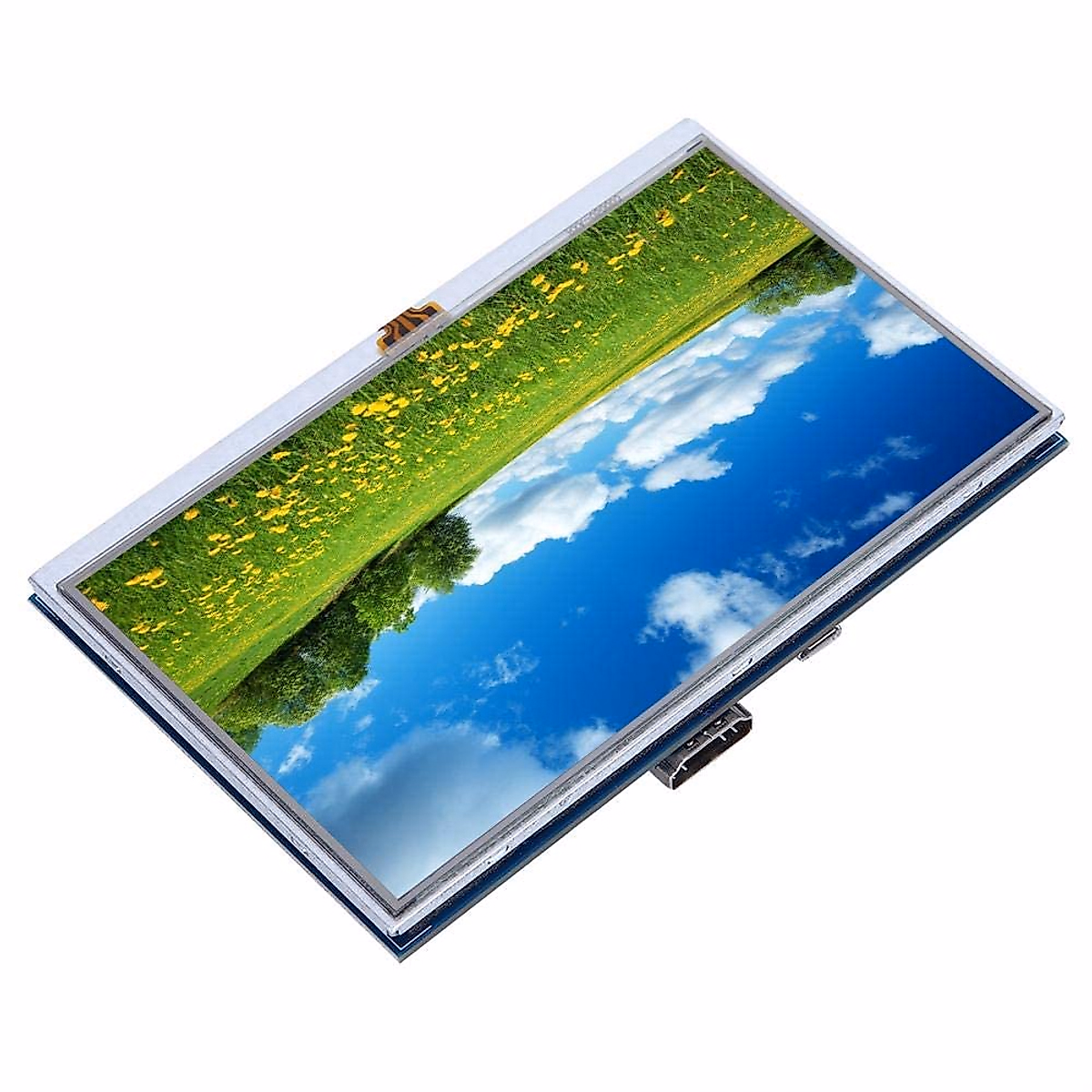 Fafeicy 5-Inch Screen, Pi Display Touch Screen 5-Inch Screen HDMI LCD Tablet Accessory 4-Wire Resistive Touch Display for Raspberry Pi 3B+/4B, 0.34A/DC5V