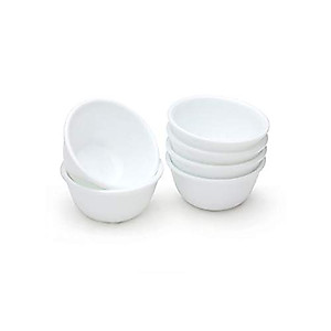 Corelle ES Winter Frost White Glass Microwave Katori 6 Pcs Set Combo Gift Item