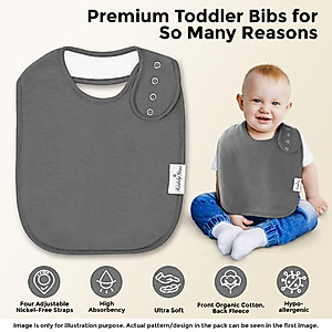 KiddyStar Baby Bibs for Boys & Girls - Organic Cotton Bibs, Bandana Bibs, Drool Bibs, Teething Bibs, Toddler Bibs - Gift