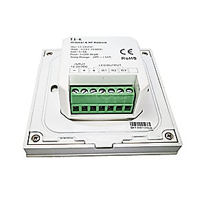 LAZIRO Led Strip Dimmer DC 12-24V Input 4A*3CH 12A Output Single String Dimming Wall Mounted Manual Rotary Knob Led Dimmer T1-K