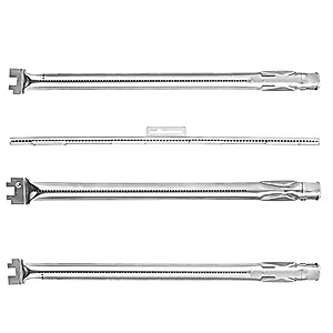 X Home 69787 Grill Burner Tubes Replacement for Weber Spirit & Spirit II 300 Series, Spirit II E-310 Grill with Front Control, Heavy Stainless Steel, 18-Inch