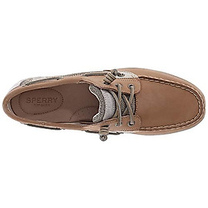 Sperry Womens Songfish Boat Shoe, Linen Oat, 9
