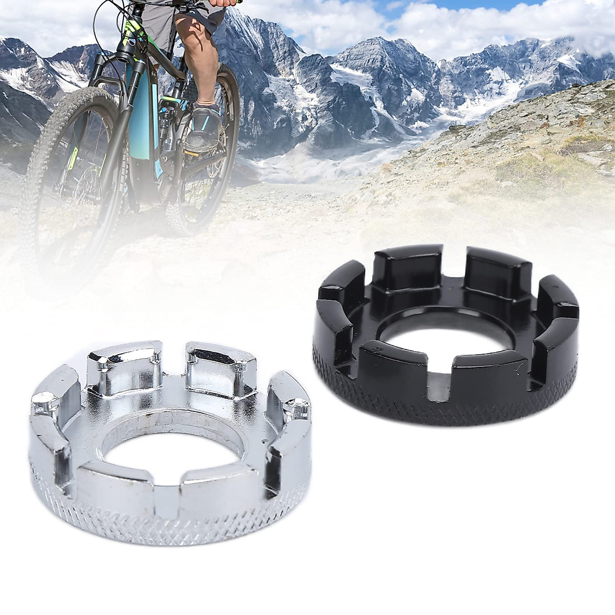 Entatial Bicycle Spoke Wrench, Non Slip Cycling Pocket Tools with Stable Performance for Cyclist for Bicycle