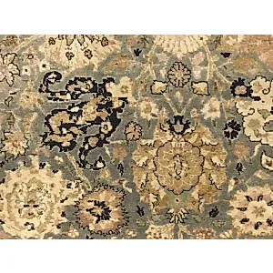 Noori Rug Hand Knotted Area Rug 8'1" x 10'4" Gray/Gold