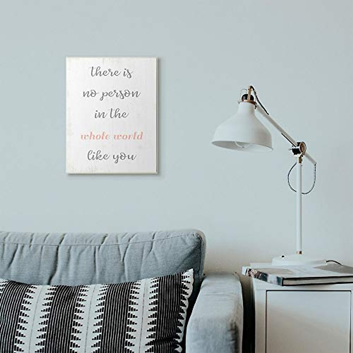 Stupell Industries No Person Like You Family Home Pink Inspirational Word, Design by Artist Daphne Polselli Wall Art, 13 x 19, Wood Plaque