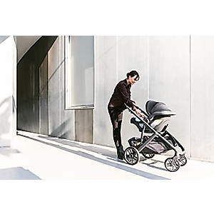 Vista V2 Stroller - Greyson (Charcoal Melange/Carbon/Saddle Leather) + MESA Infant Car Seat - Jake (Black)