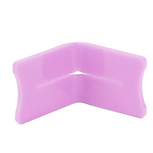 Photo Holder, High Durability Acrylic Photo Holder Decorative Reusable V Shape Stable for Dorm (Purple)