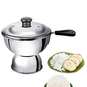 Export Quality Stainless Steel Chiratta Puttu Maker Puttu Kodam Chiratta Puttu Kutti Use with Cooker (Pack Of 1)