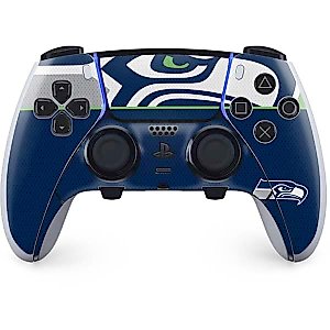 Skinit Gaming Decal Skin Compatible with PS5 DualSense Edge Pro Controller - Officially Licensed NFL Seattle Seahawks Zone Block Design