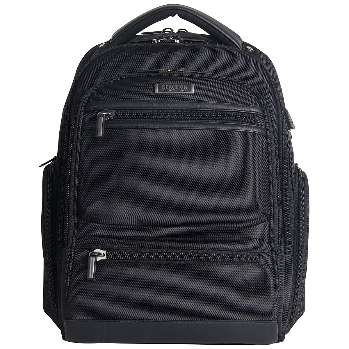 Kenneth Cole REACTION ProTec Travel Laptop 17" Computer Bag for Men & Women Casual Work/School/College Bookbag Day Pack, Black Business Backpack