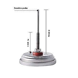 BBQ Grill Thermometer for Kamado Joe Barbecue Charcoal Grill 3 1/4" Inch Waterproof Large Surface Stainless Steel 150°F-900°F Wide Range Cooking Thermometer