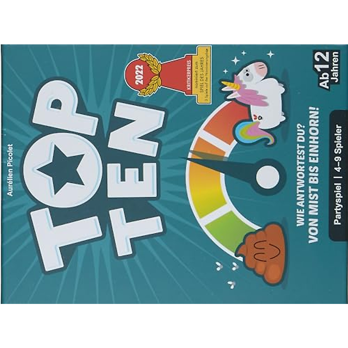 Asmodee Cocktail Games | Top Ten | Party Game | Nominated for Game of The Year 2022 | 4-9 Players | from 12+ Years | 30 Minutes | German