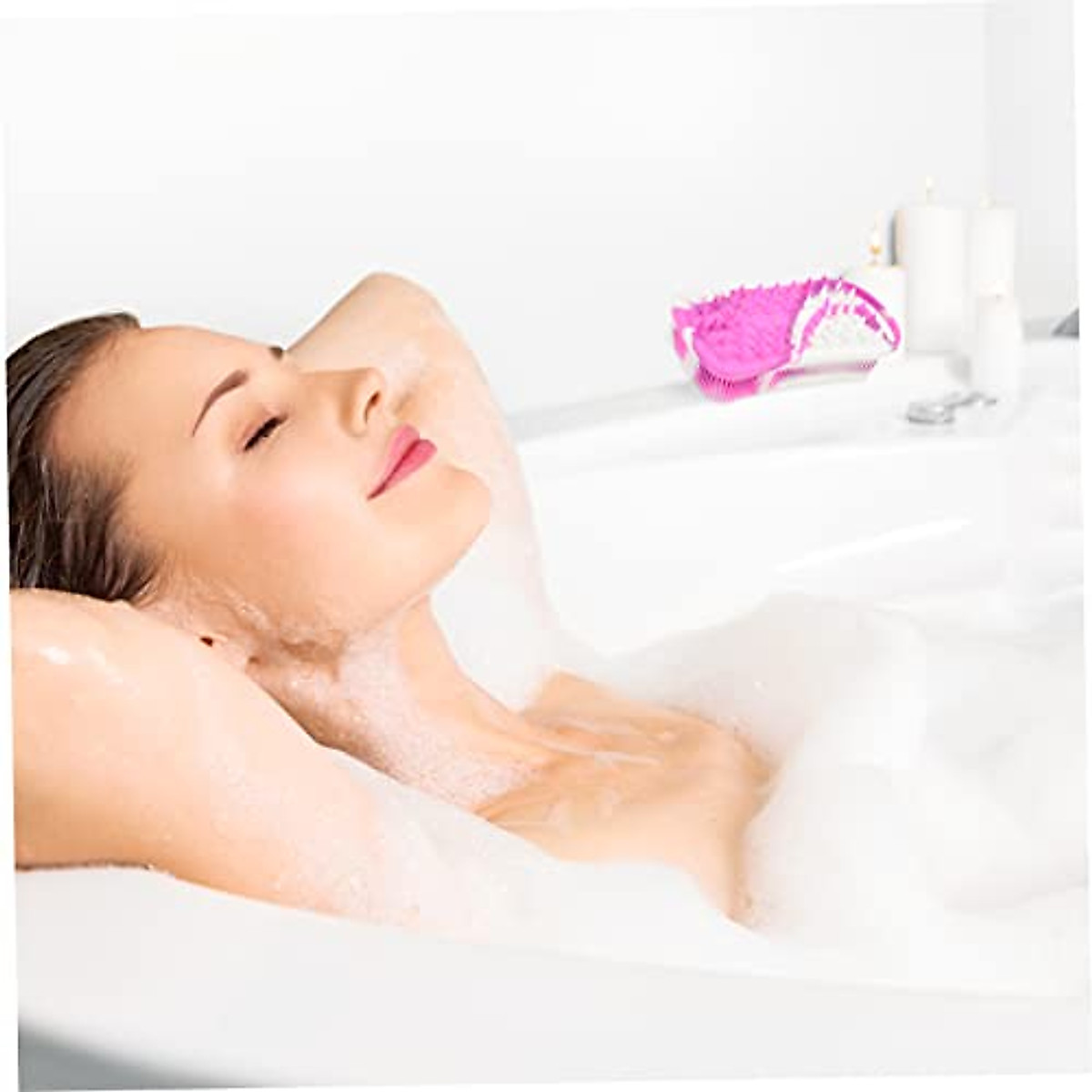 Hemoton 5pcs Bath Massage Brush Silicone Body Brush Body Shampoo Brush Shower Lather Brush Silicone Scalp Massager Head Scalp Brushes Skin Exfoliation Brush Shower Scrubber Shower Scrubber